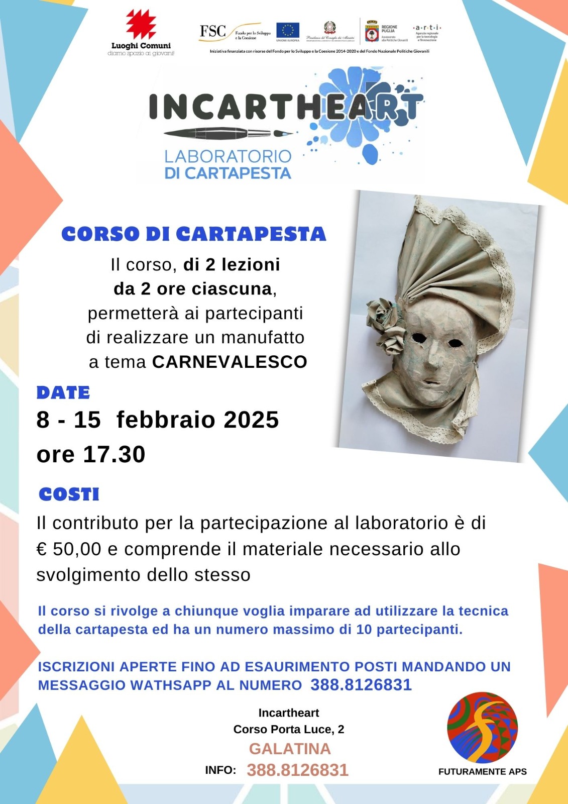Ritorna il Corso di Cartapesta a Galatina: Incartheart e Futuramente ...